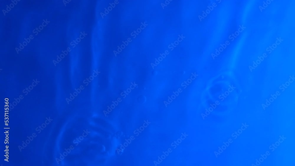 Neon Blue Water gradient texture with drops, splashes and waves ...