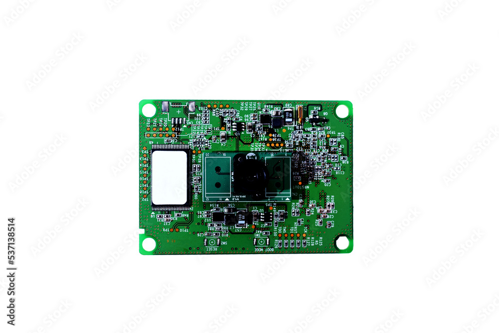 pcb board isolated on transparent white background Stock Photo | Adobe ...
