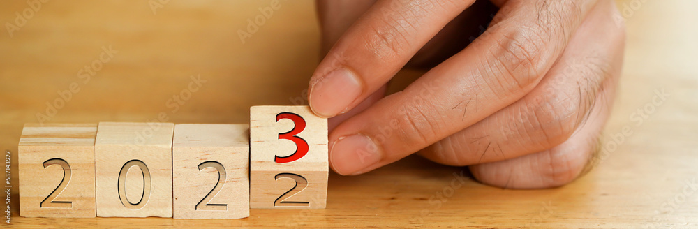 Beginning and start of the new year 2023. Preparation for happy new ...