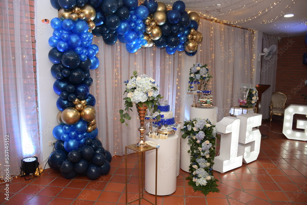 decoración de quince años Stock Photo | Adobe Stock