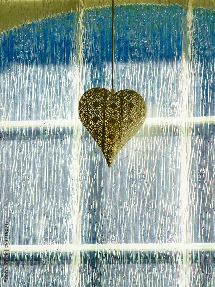 Heart window decoration Stock Photo | Adobe Stock