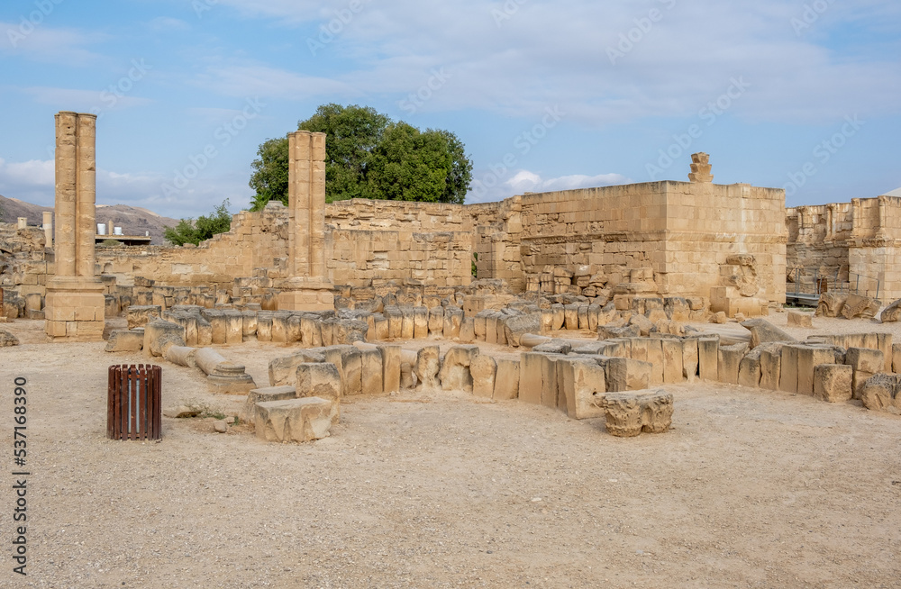 Remains of Hisham’s Palace aka Khirbet al Mafjar, archeological sites ...