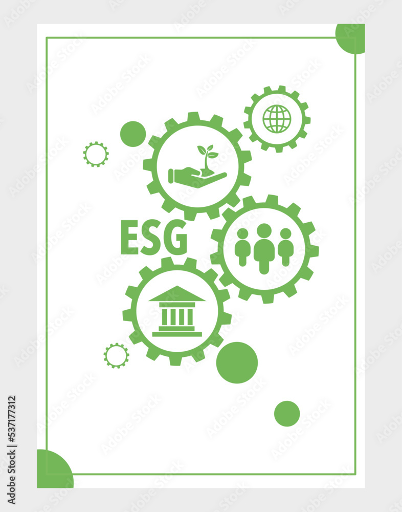 Environmental concepts. ESG. Net Zero. for banner. flyer. book and ...