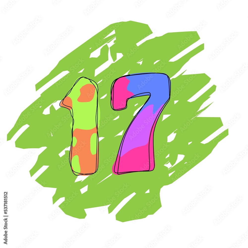 Paper number 17 letters. Realistic 3D multi layer papercut effect on ...