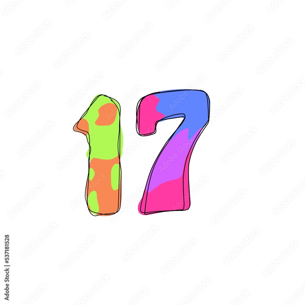 Paper number 17 letters. Realistic 3D multi layer papercut effect on ...