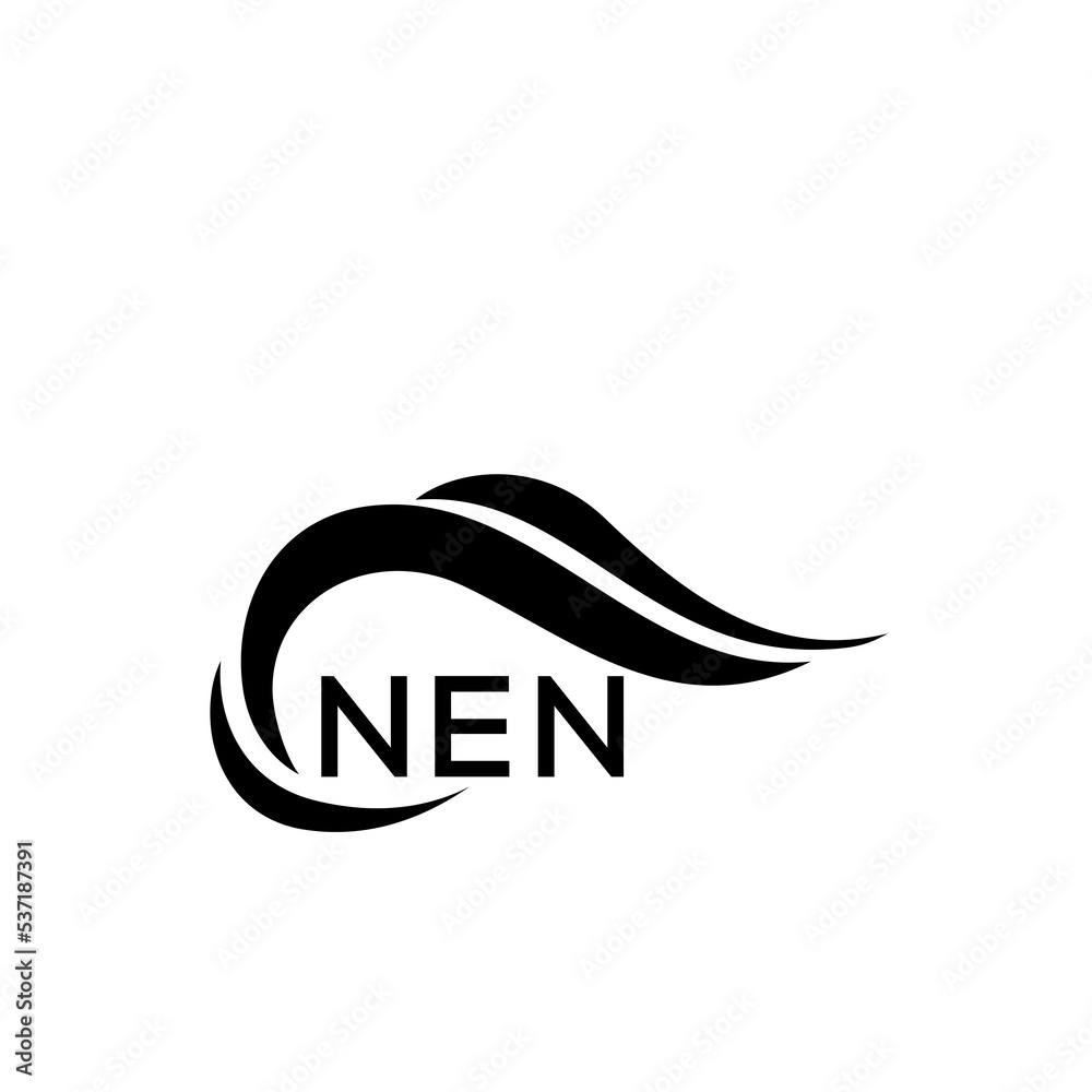 NEN letter logo. NEN blue image. NEN Monogram logo design for ...