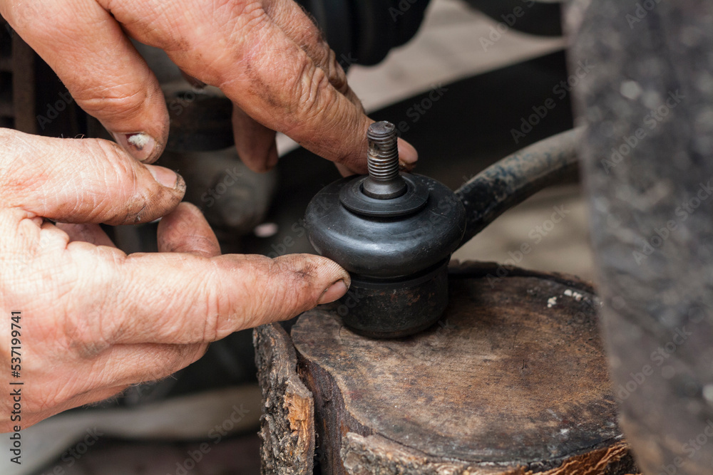 Protective boot in the brake system, car repair, parts of the brake ...
