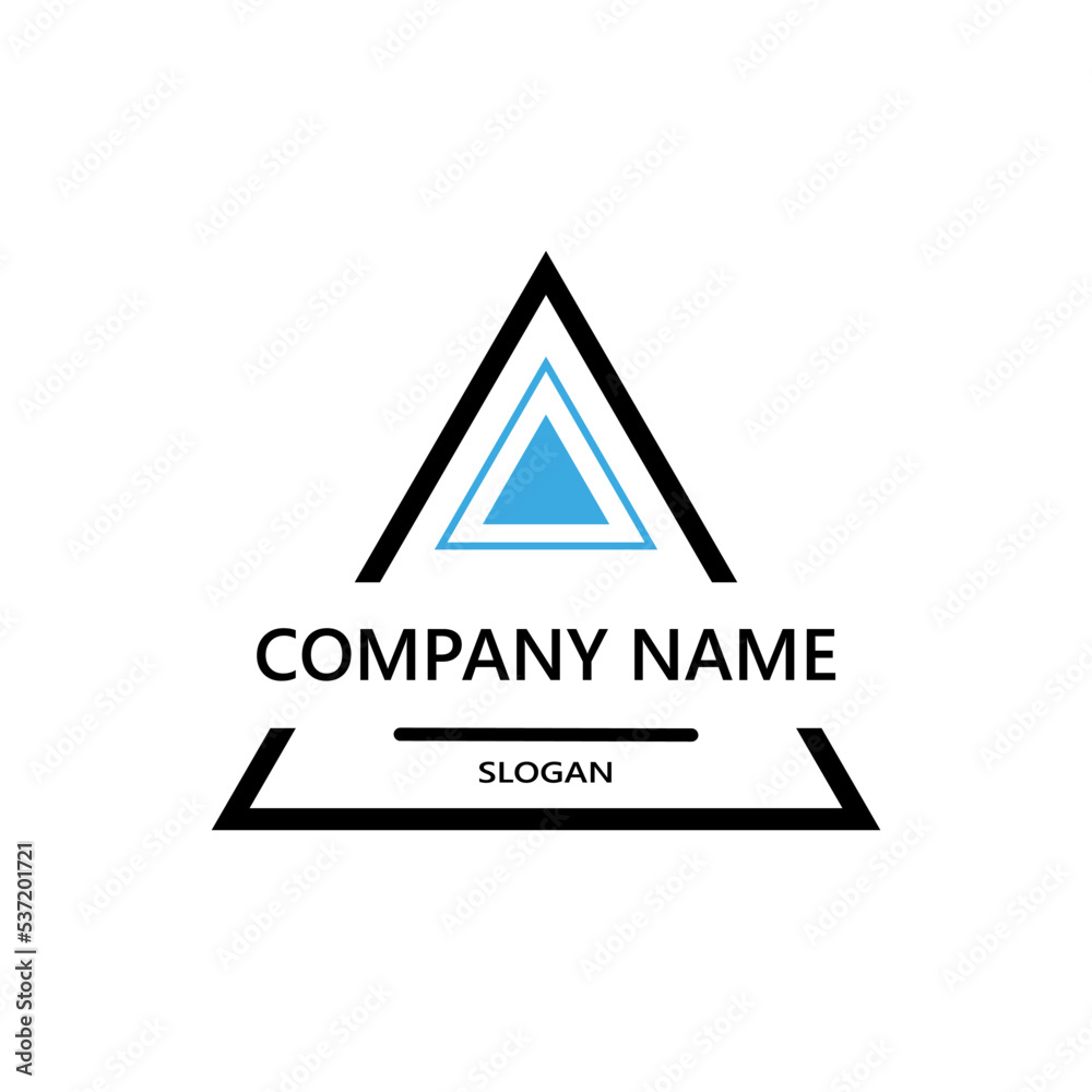 Simple your company name logo design Stock Vector | Adobe Stock