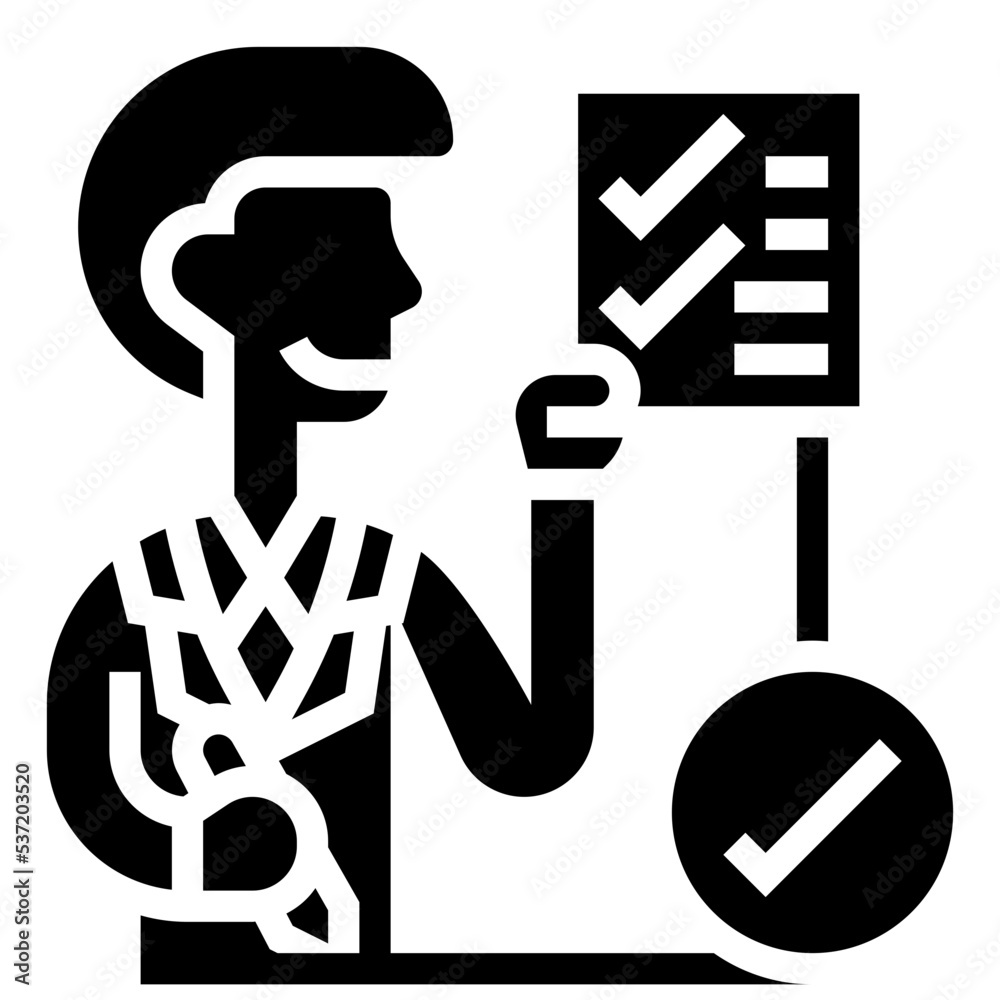 acknowledgement icon Stock Vector | Adobe Stock