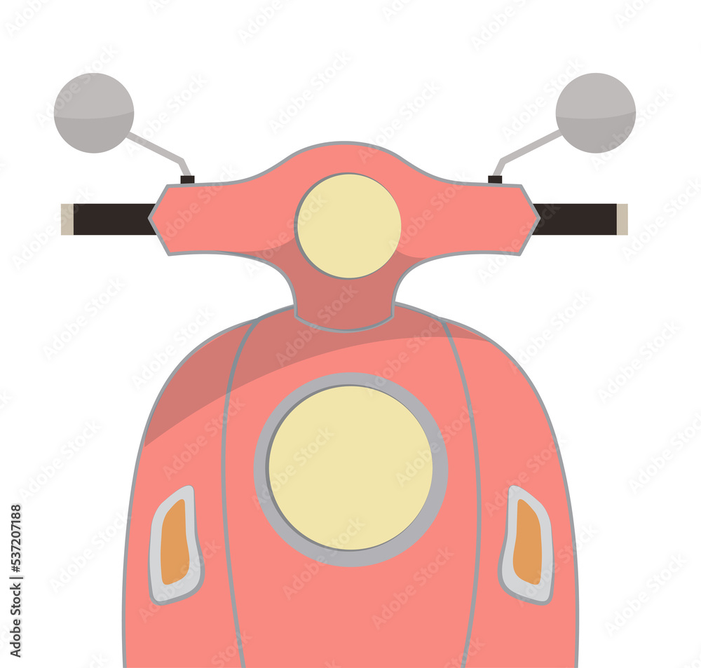 Scooter symbol, motorcycle Stock Illustration | Adobe Stock