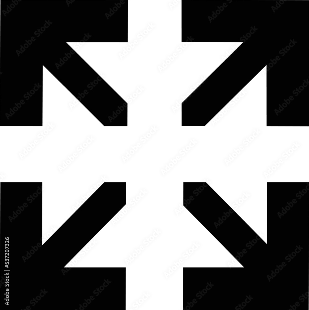 full screen icon vectror, Fullsreen button,maximize icon Stock Vector ...