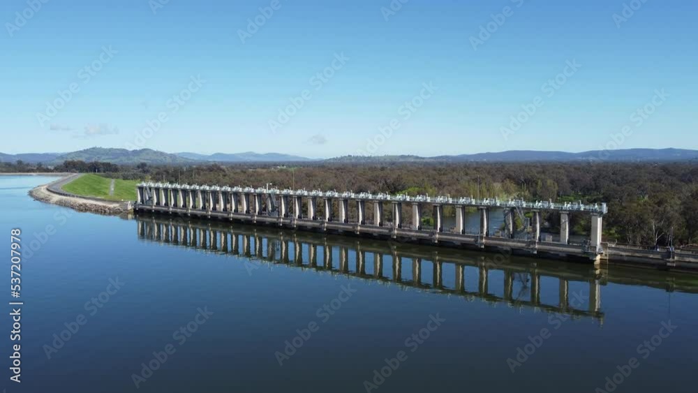 Albury, New South Wales, Australia aerial footage from drone, above ...