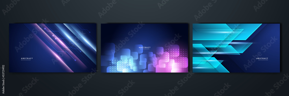 Modern abstract high-speed technology movement. Dynamic motion light ...