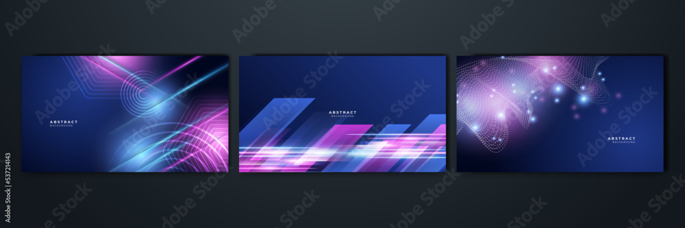 Modern abstract high-speed light effect. Technology futuristic dynamic ...