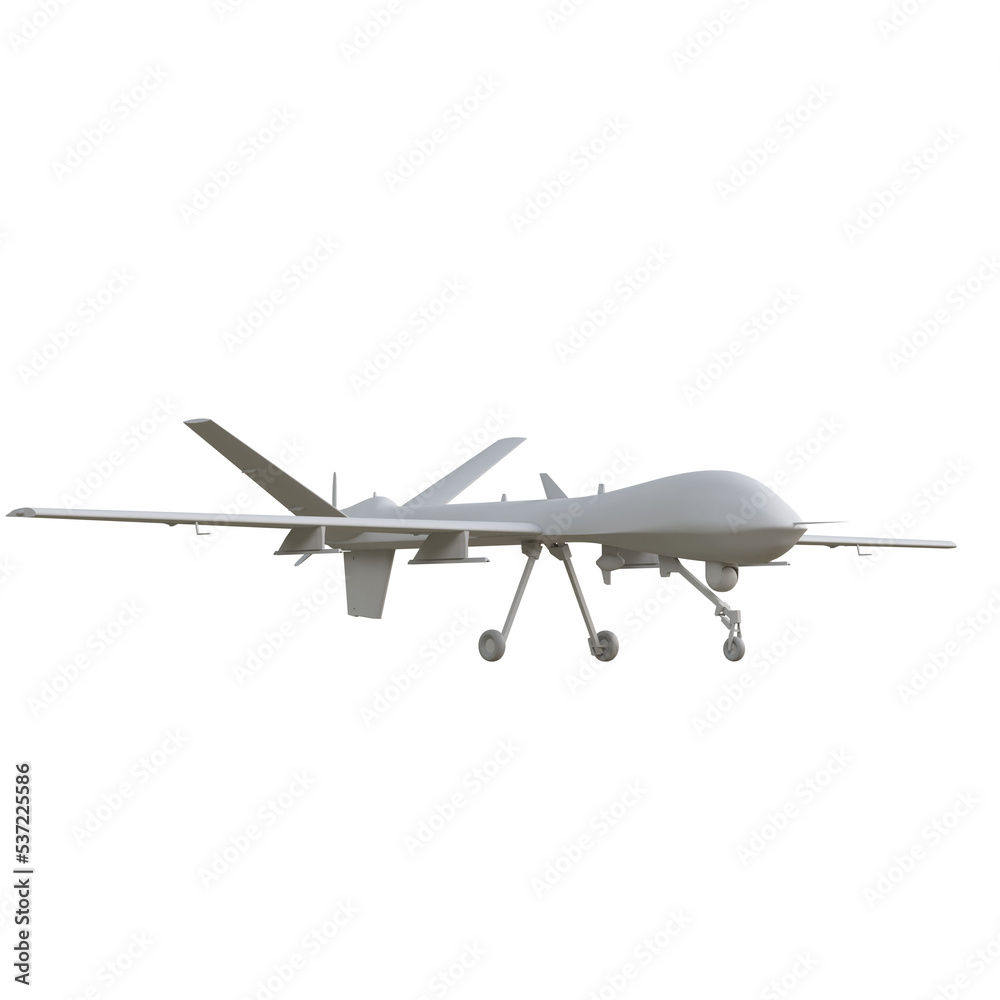3d rendering illustration of an uav military drone Stock Illustration ...