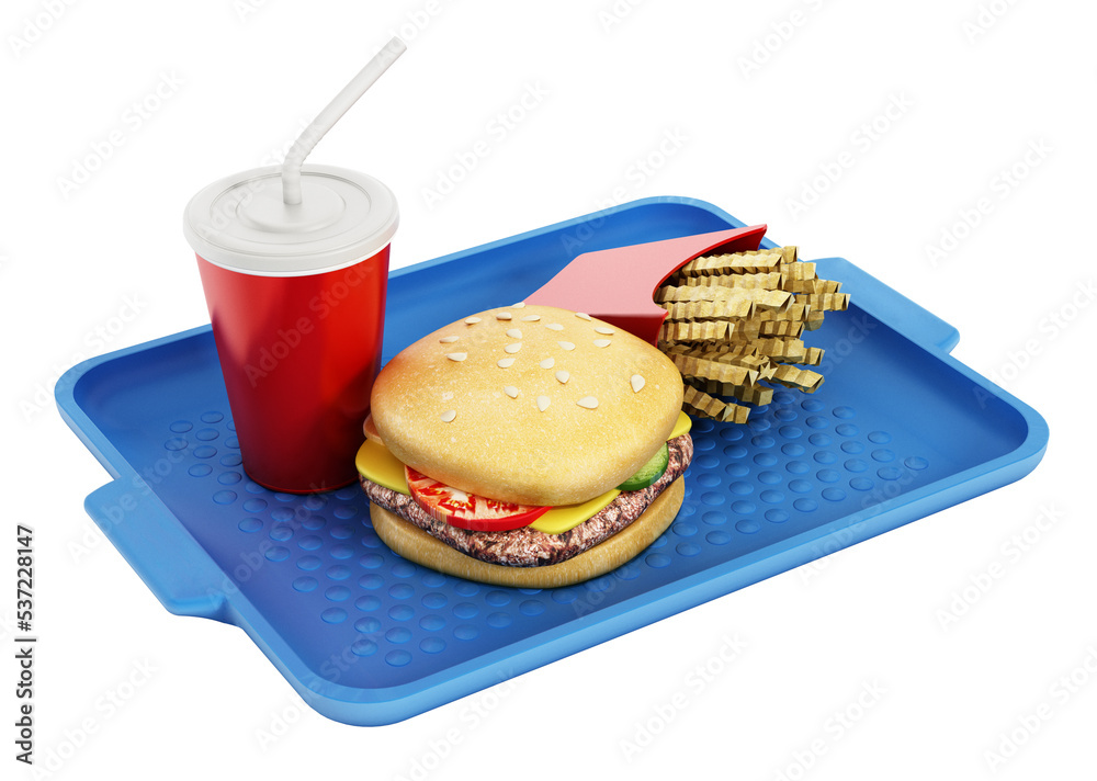 Fast food on transparent background Stock Illustration | Adobe Stock