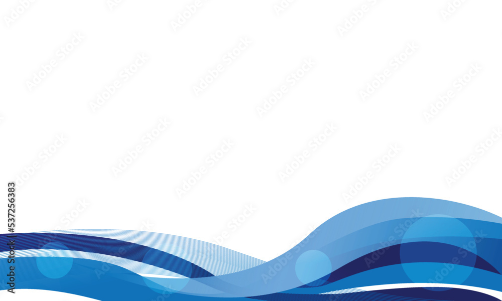 Abstract blue curve wave art graphic design background Stock Vector ...