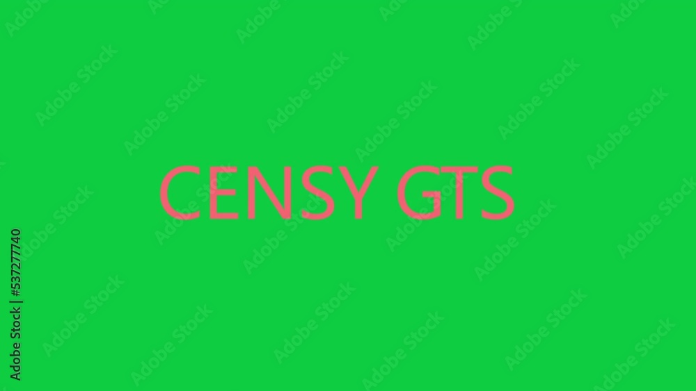 Randomly generated letters turn into censored text, 4k animation, green ...