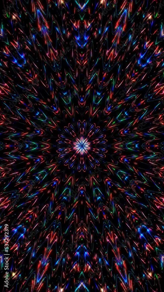 3D animation vertical beautiful video color pink abstract bright light ...