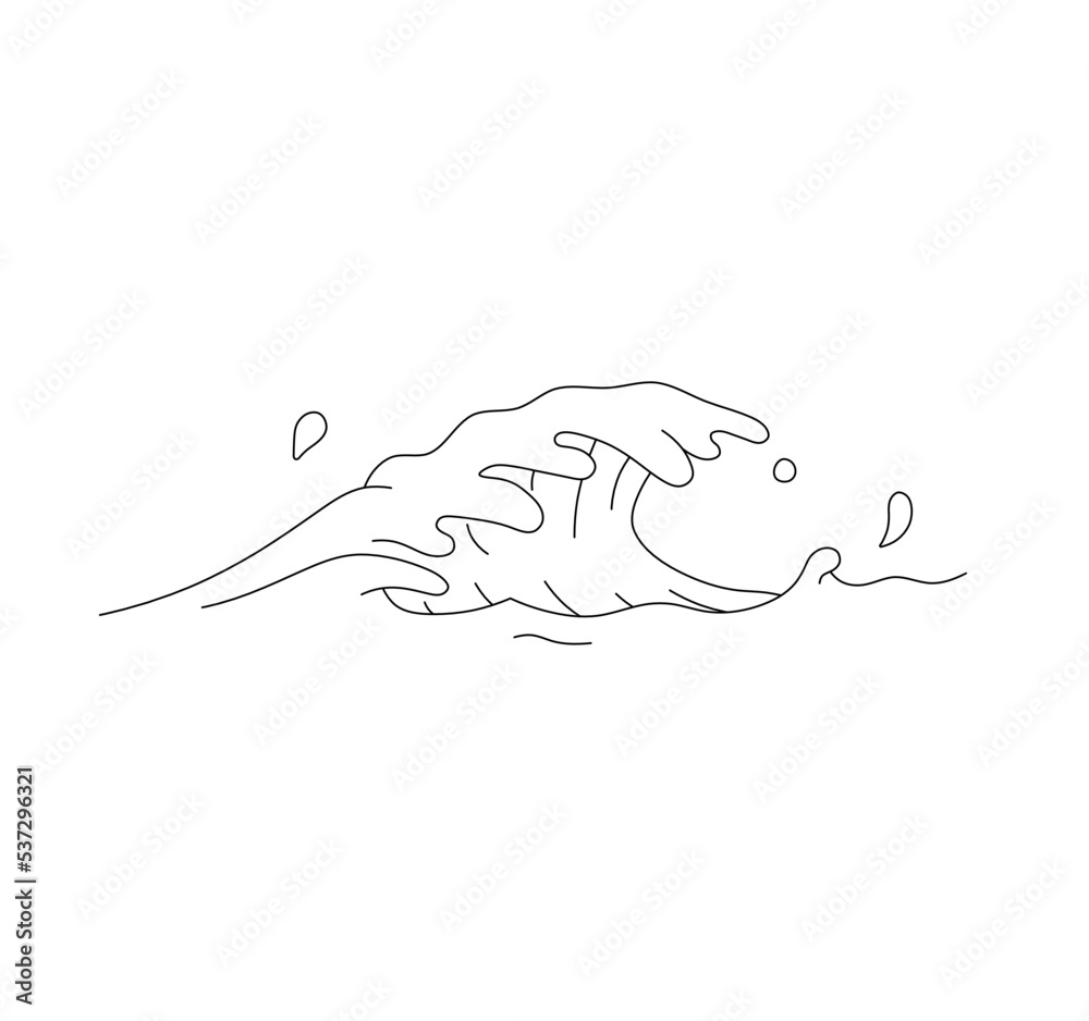 How To Draw A Tsunami Wave
