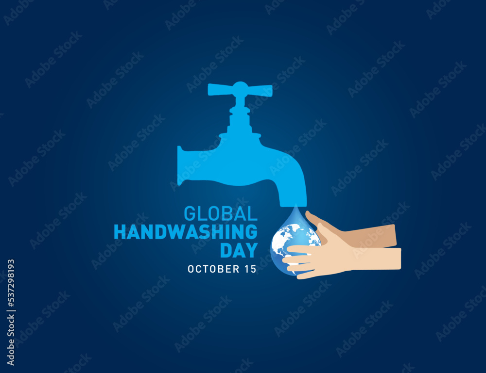 Global Handwashing Day Concept Vector Illustration World Handwashing