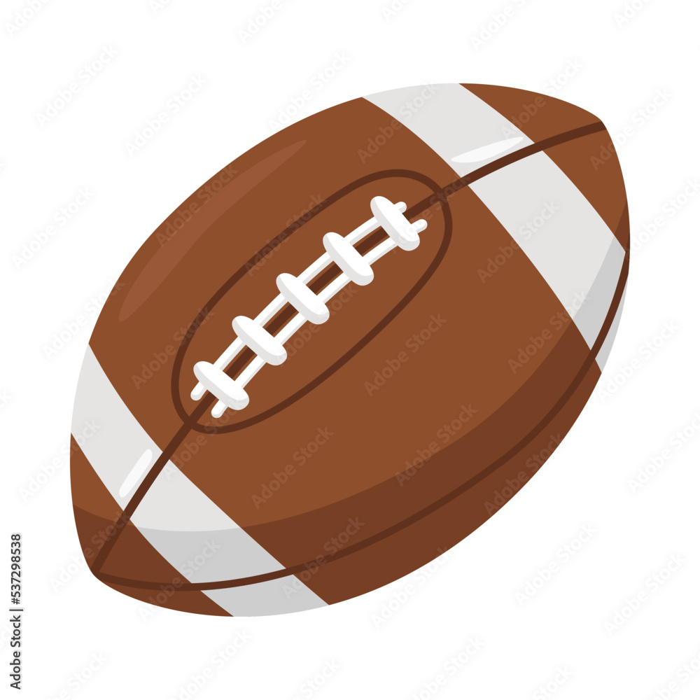 American Football Sign Emoji Icon Illustration. Sports Vector Symbol ...