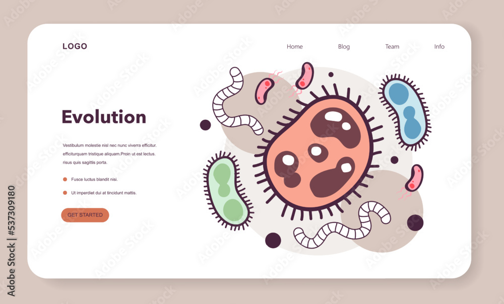 Evolution of life forms on Earth. First microorganisms, cells and ...
