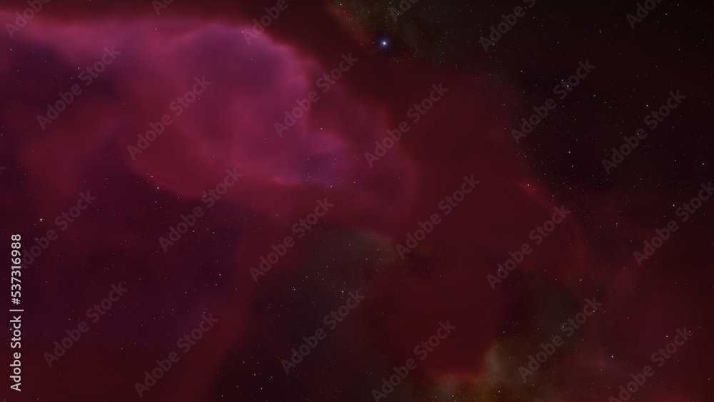 red-violet nebula in outer space, horsehead nebula, unusual colorful ...
