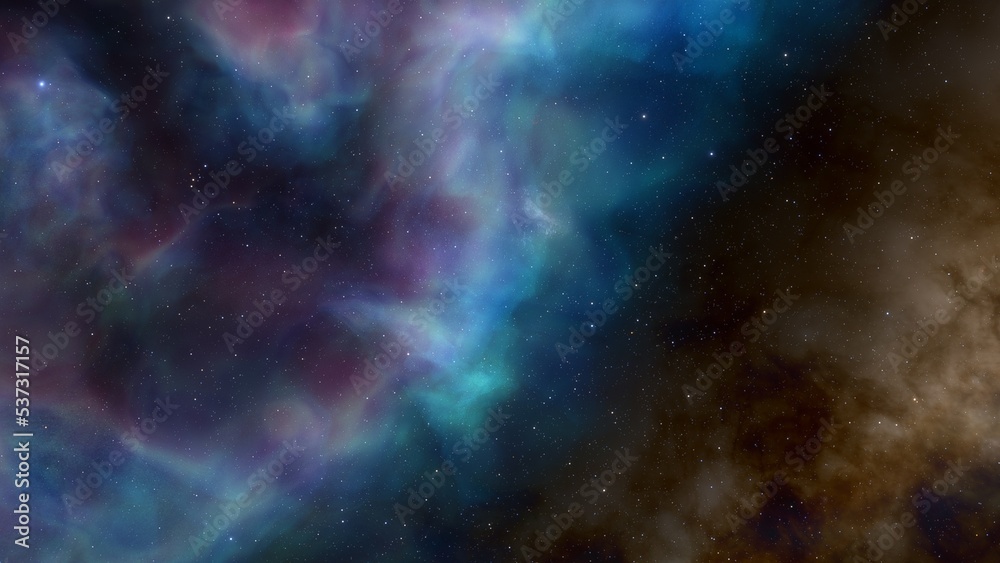 red-violet nebula in outer space, horsehead nebula, unusual colorful ...