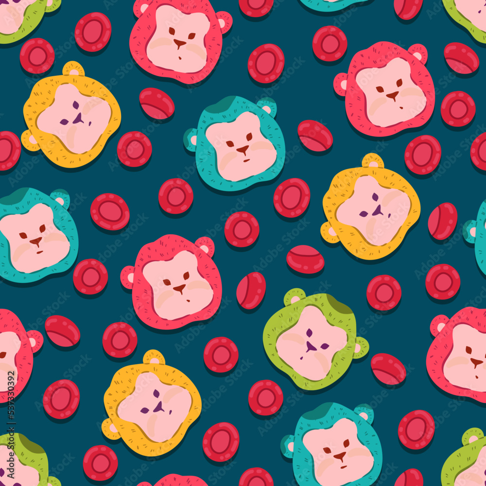 Monkeypox. Vector illustration epidemic virus. Infectious disease ...