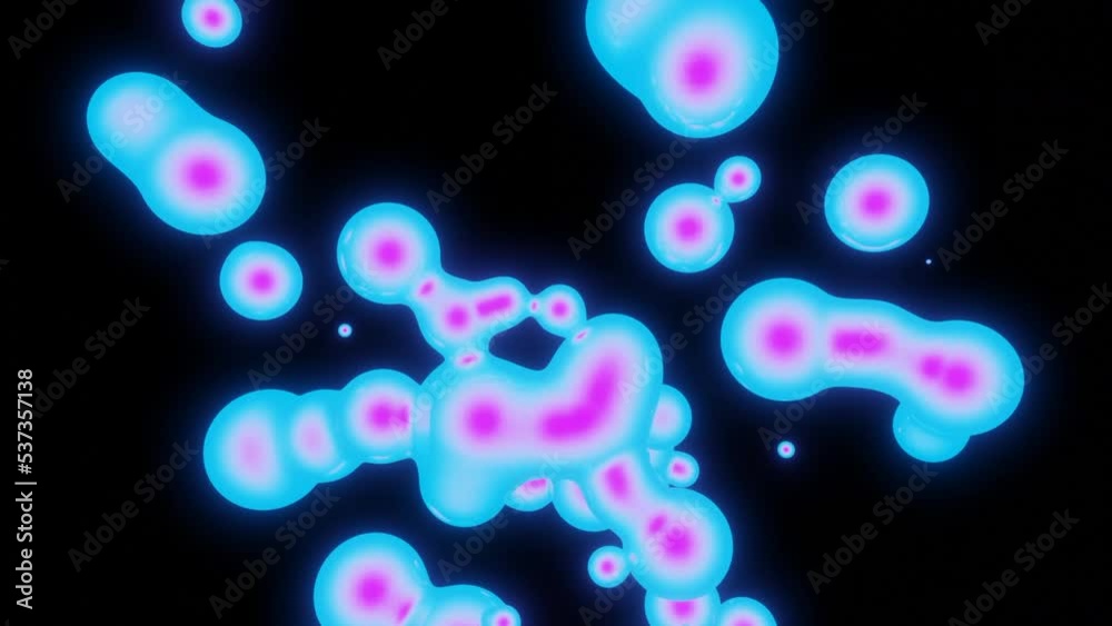 Cell division or cloning cells. Design. Abstract process of cells ...