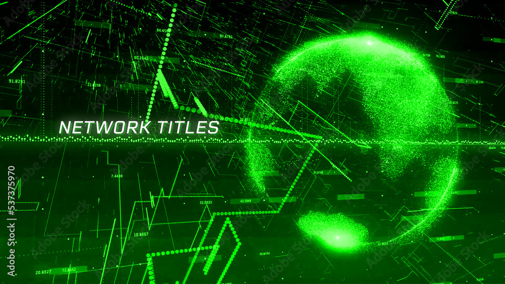Cool Network Connection Titles Stock Template | Adobe Stock