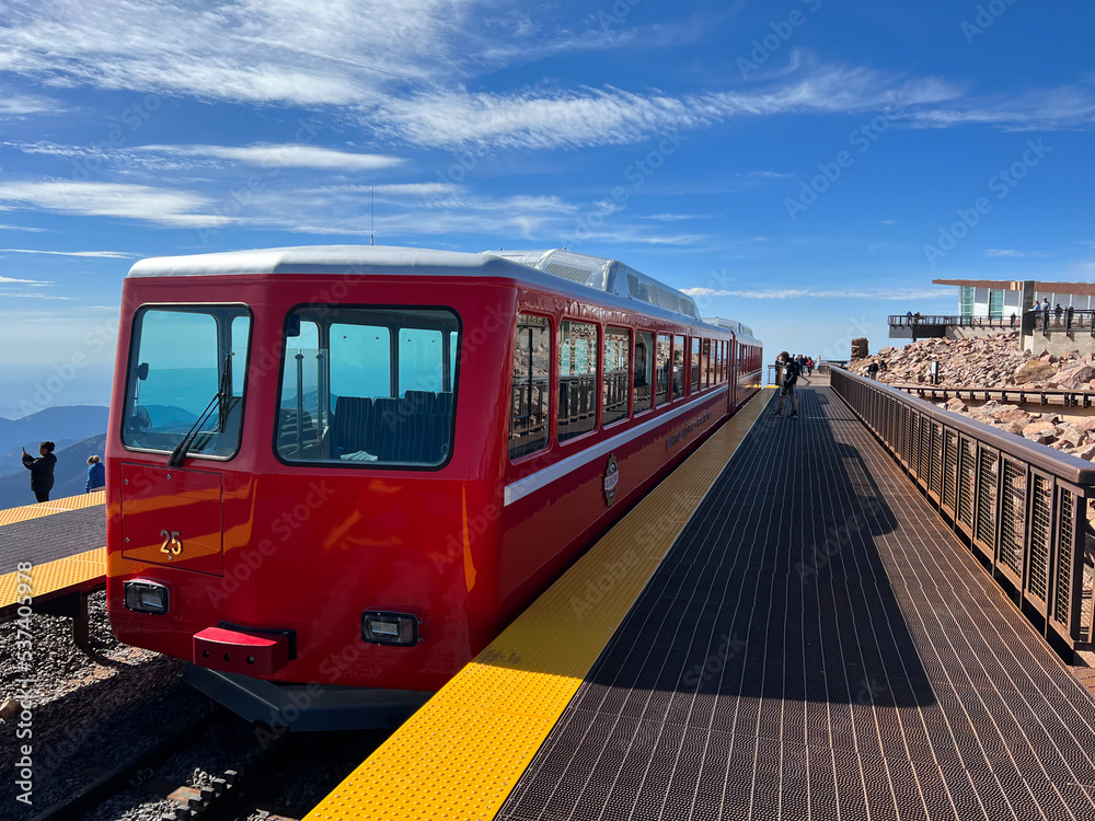 Pike's Peak Cog Rail Car Stock Photo | Adobe Stock