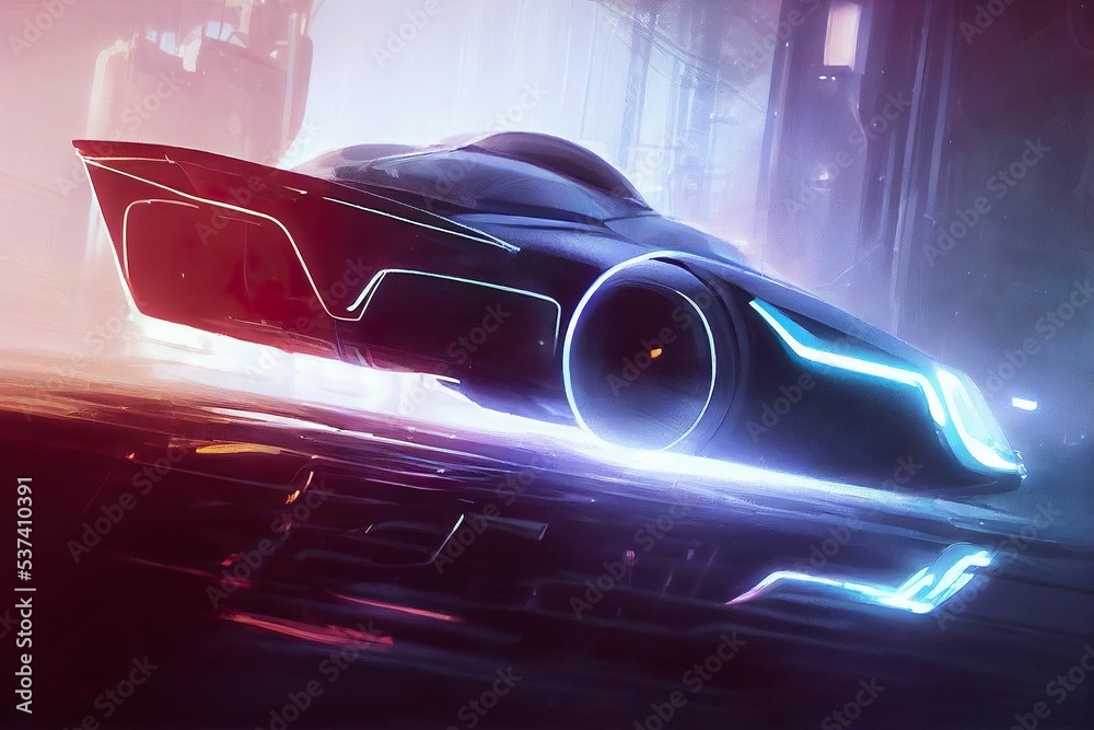 Sci-fi fantasy futuristic car background art scifi artwork tech ...