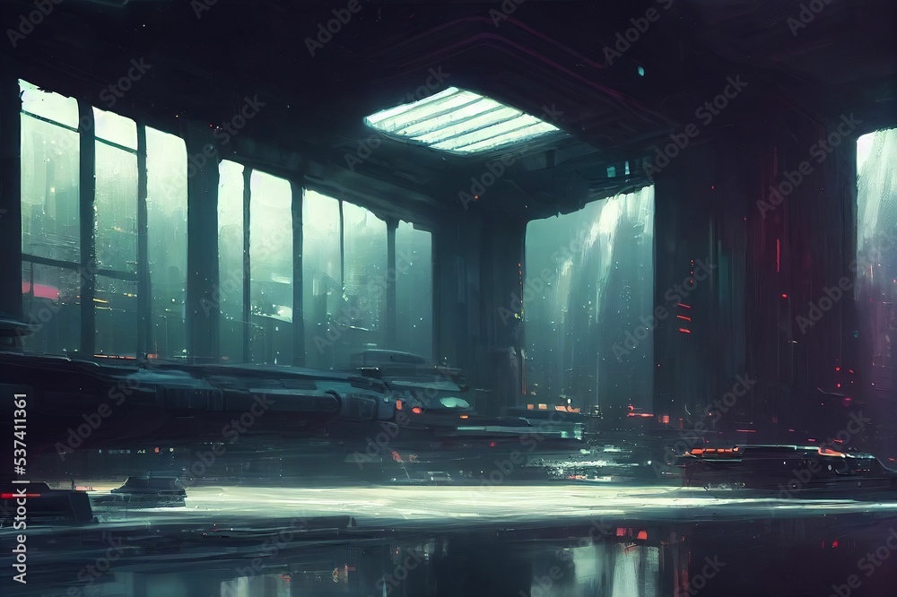 Sci-fi fantasy futuristic background art scifi artwork tech technology ...