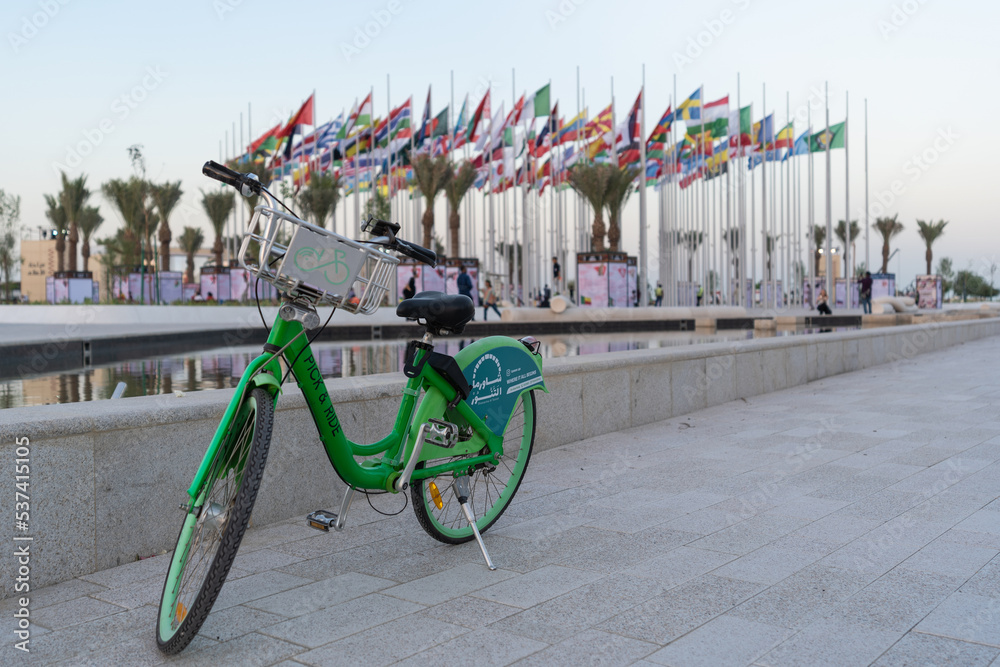 Doha, Qatar - October 9, 2022: Pick and Ride is the first-ever dock ...