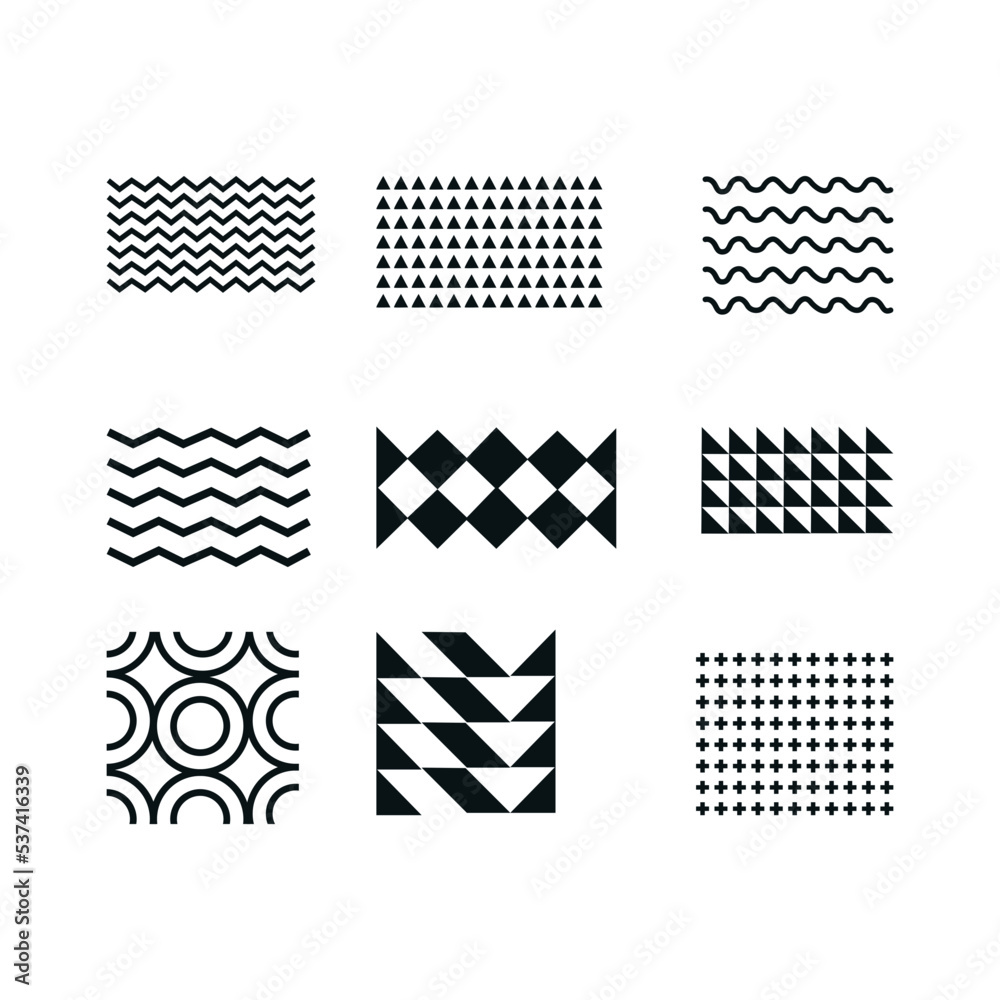 Excellent collection of universal trends of geometric shapes. Element ...