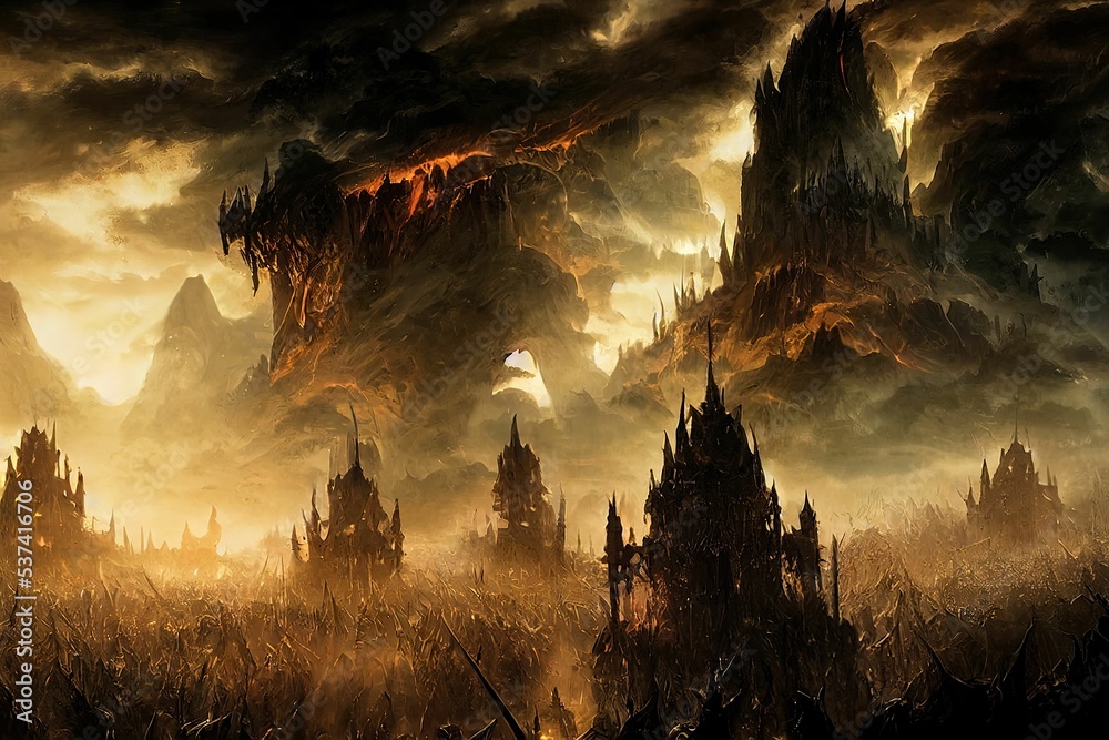 Fantasy battle war illustration art digital artwork dark sci-fi epic ...