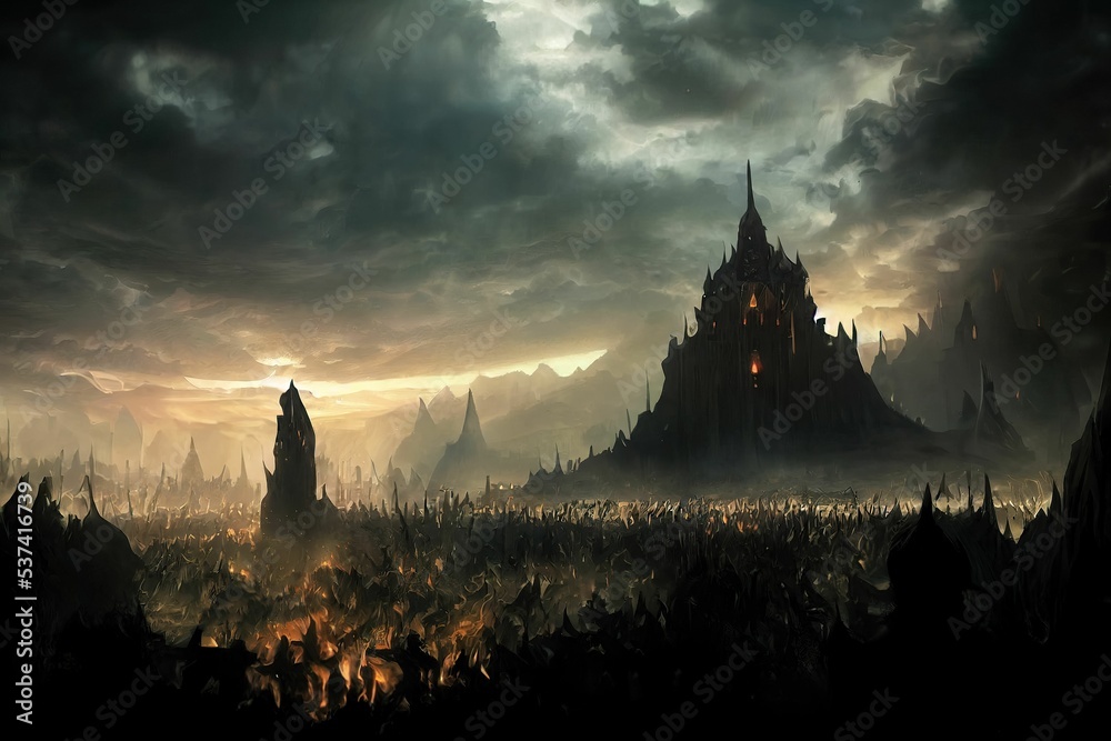 Fantasy battle war illustration art digital artwork dark sci-fi epic ...