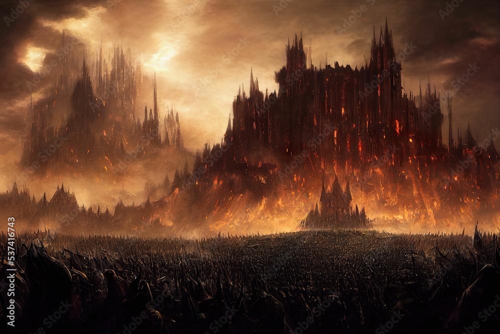 Fantasy battle war illustration art digital artwork dark sci-fi epic ...