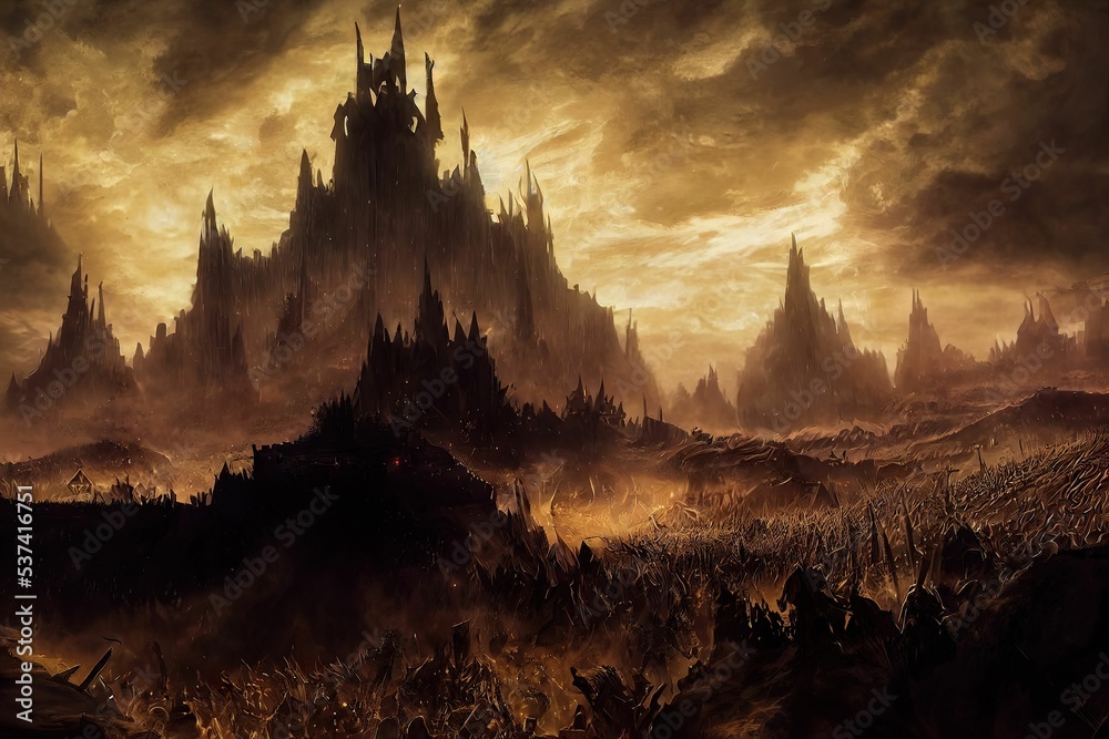 Fantasy battle war illustration art digital artwork dark sci-fi epic ...