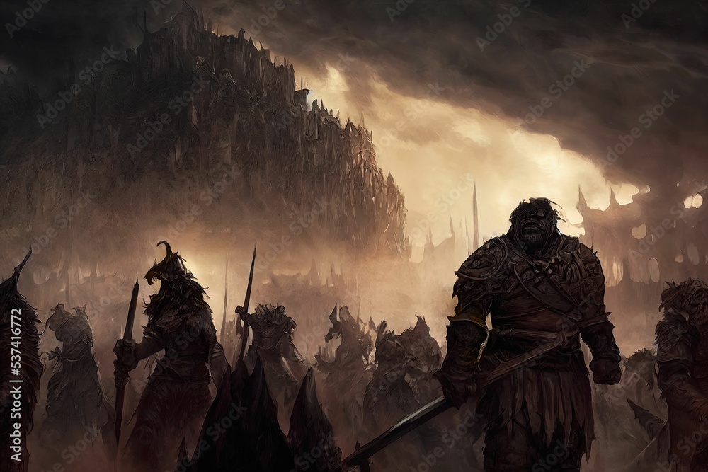Fantasy battle war illustration art digital artwork dark sci-fi epic ...