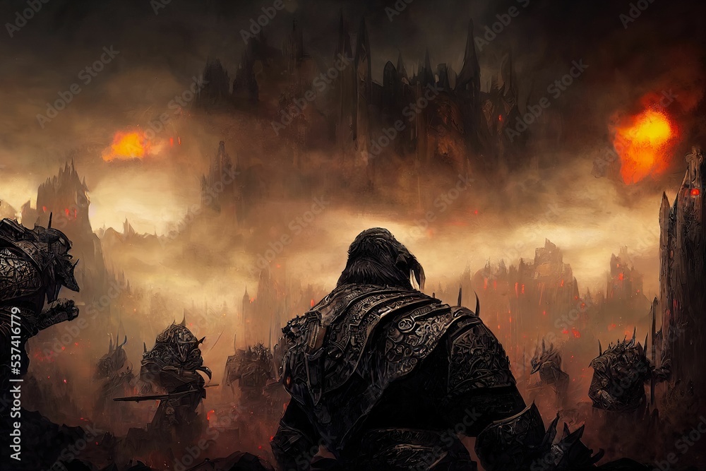 Fantasy battle war illustration art digital artwork dark sci-fi epic ...