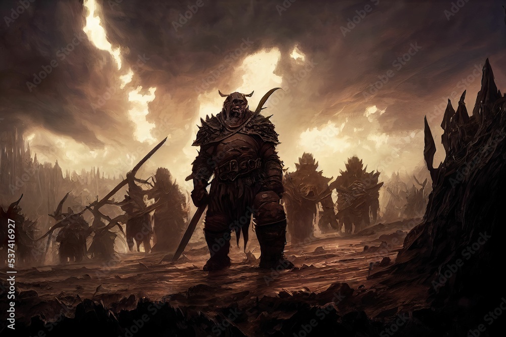 Fantasy battle war illustration art digital artwork dark sci-fi epic ...