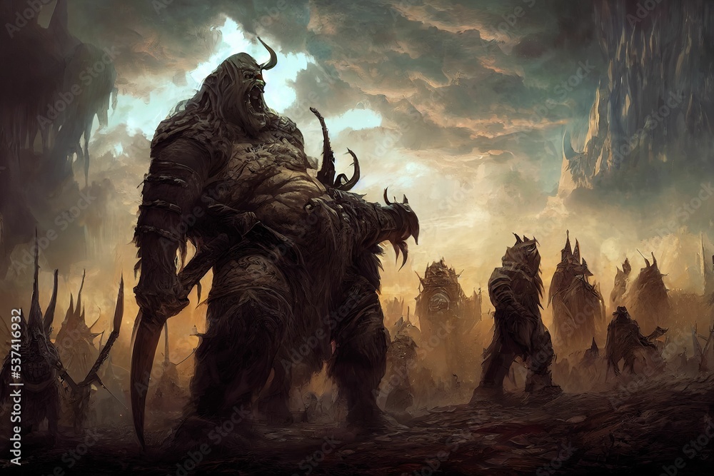 Fantasy battle war illustration art digital artwork dark sci-fi epic ...