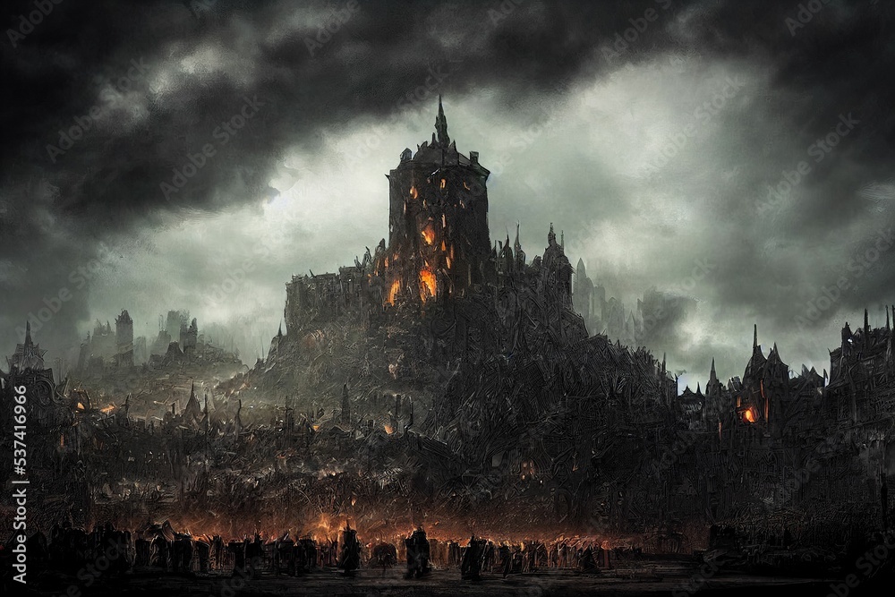 Fantasy battle war illustration art digital artwork dark sci-fi epic ...