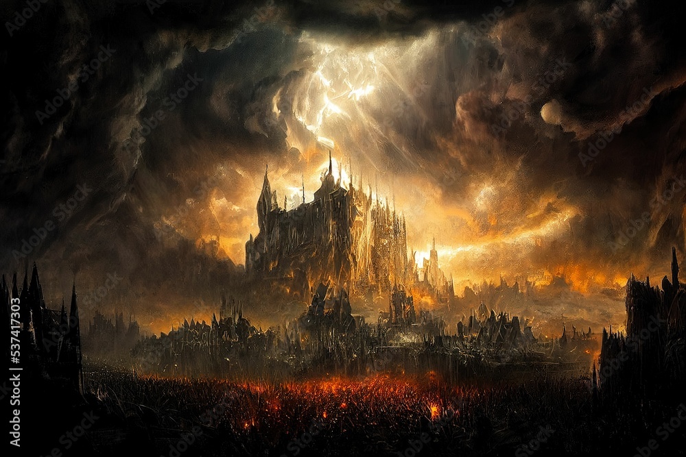 Fantasy battle war illustration art digital artwork dark sci-fi epic ...