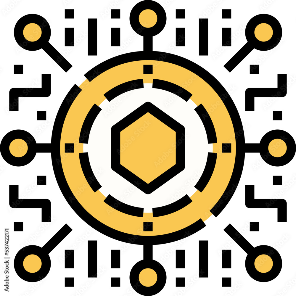 Token digital icon symbol element Stock Vector | Adobe Stock