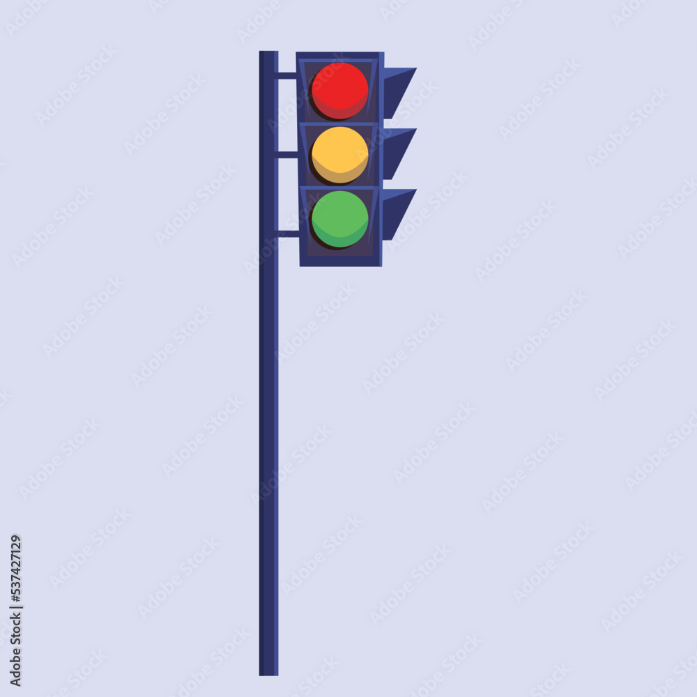 Traffic lights with all three colors green red and yellow. Photo ...