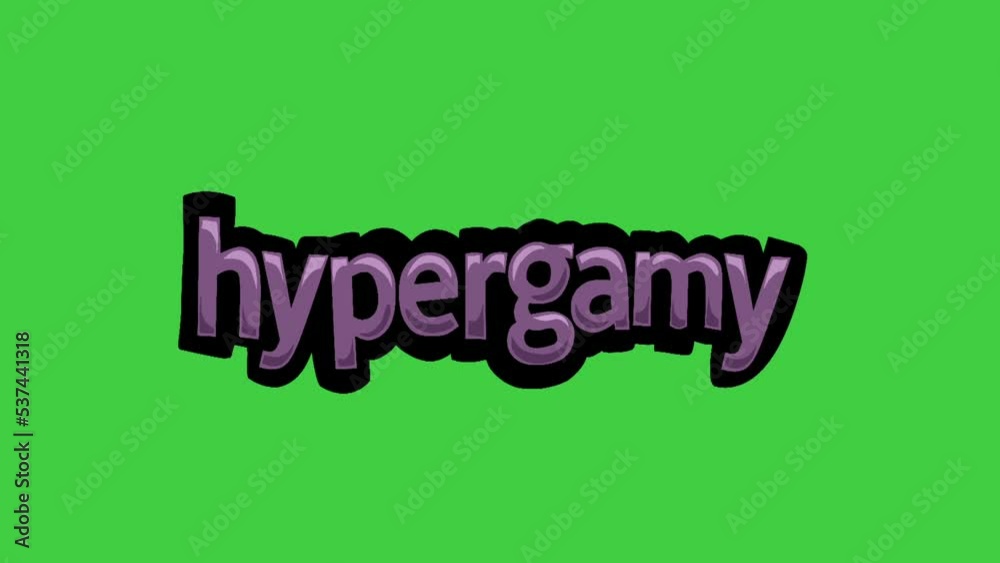 Green screen animation video written HYPERGAMY Stock Video | Adobe Stock